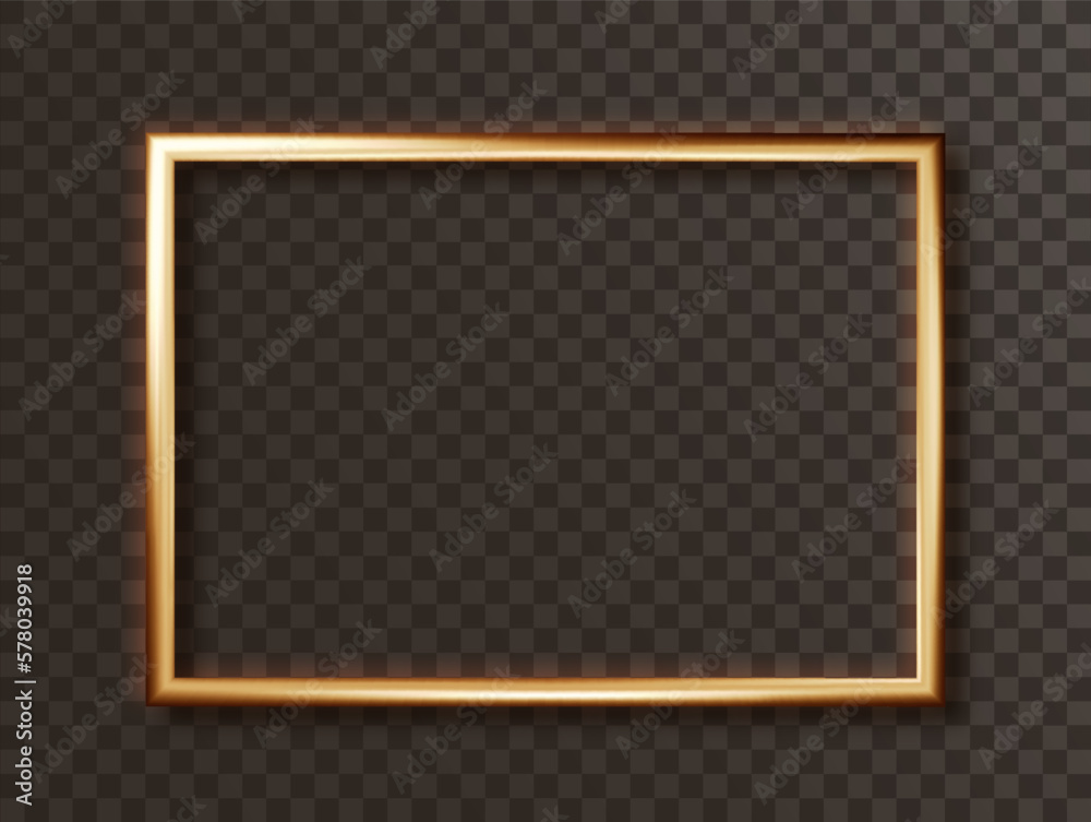 Poster Gold border realistic – Wall Art | UkPosters