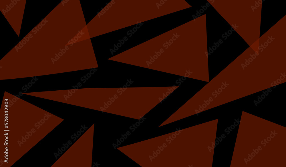 abstract red triangles shape with black background . Stock Illustration ...