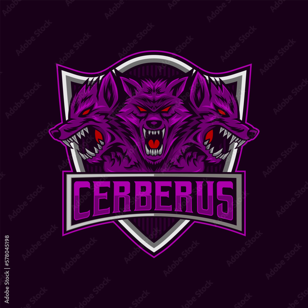 Cerberus Logo. Cerberus E-Sport Mascot Logo Design Vector Template ...