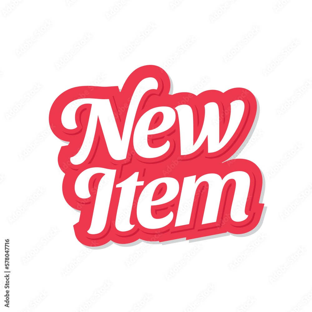 New time. Vector hand drawn lettering. Isolated on white background ...