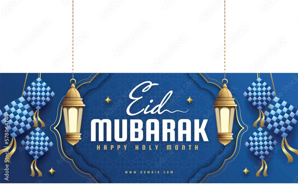 FREE VECTOR eid mubarak facebook cover Stock Vector | Adobe Stock