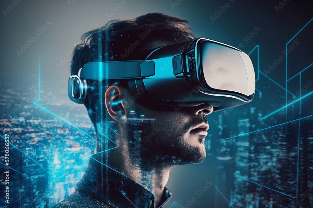 Experience the future with VR and AR technology, as people immerse ...