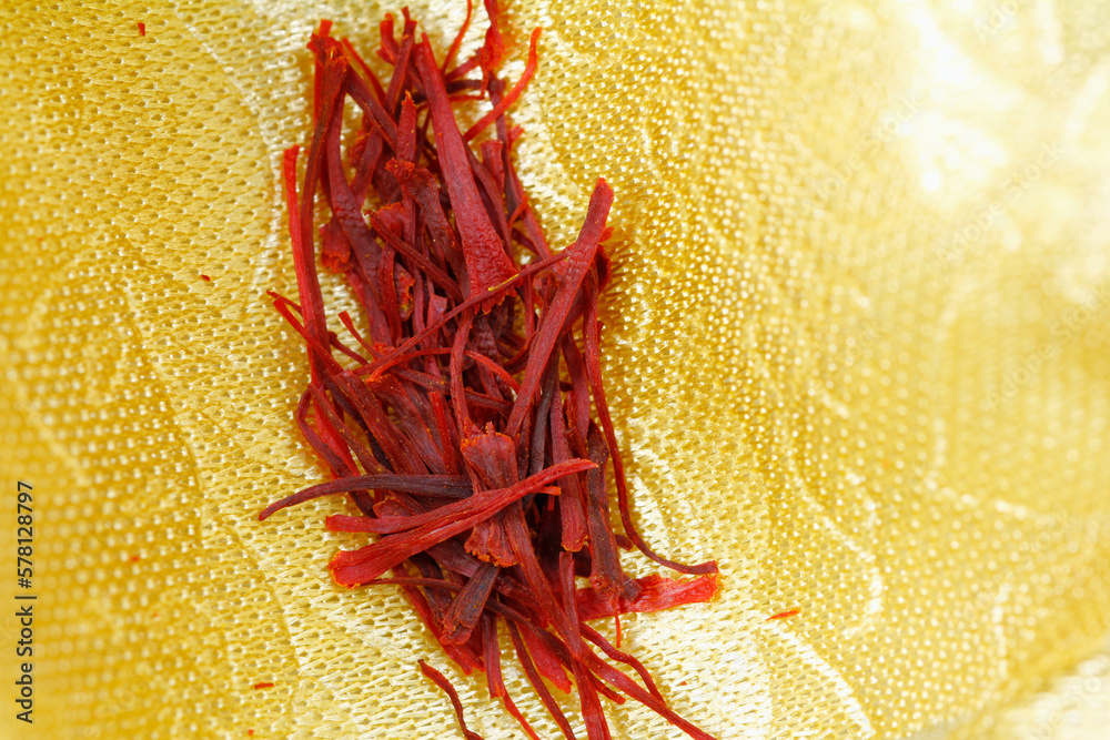 Precious saffron threads in valuable environment Stock Photo | Adobe Stock