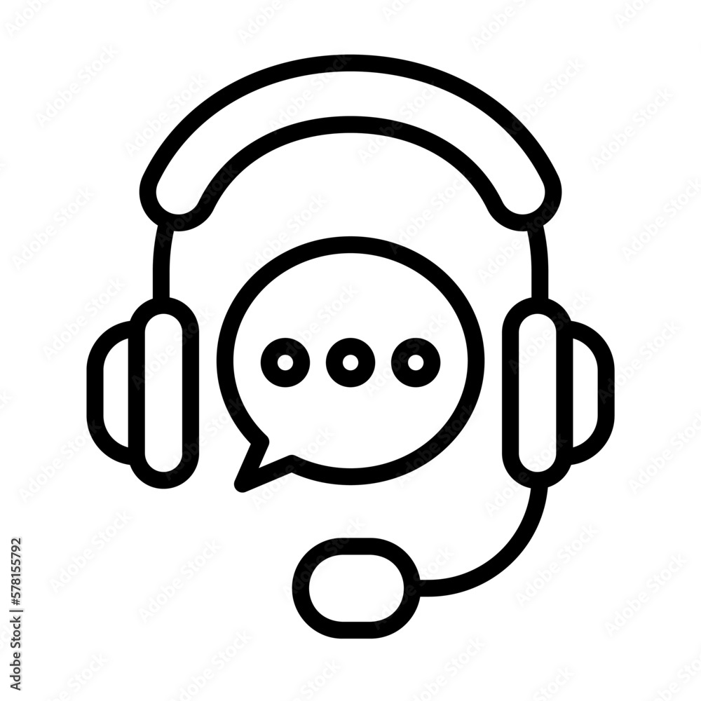 Icono de centro de ayuda virtual. Servicio de atención al cliente. Emergencia. Ilustración ...