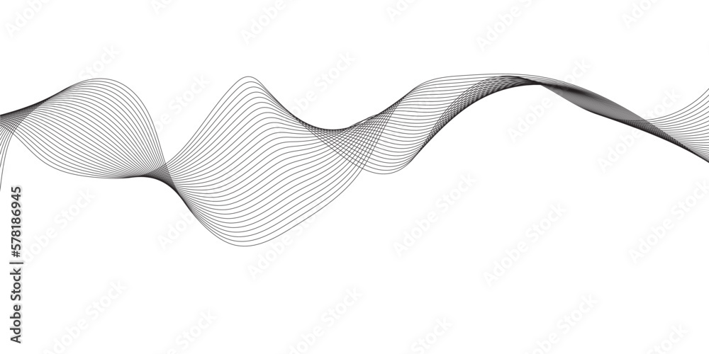 Abstract grey smooth element swoosh speed wave modern stream background ...
