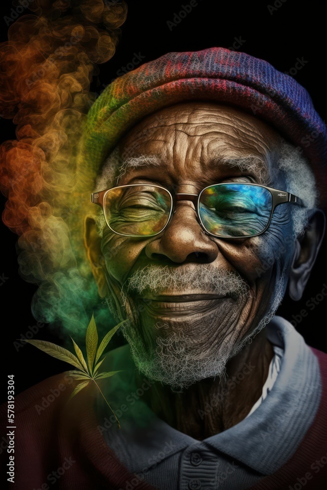 Cannabis 420 Culture: A Beautiful Artistic Designer Portrait of African ...