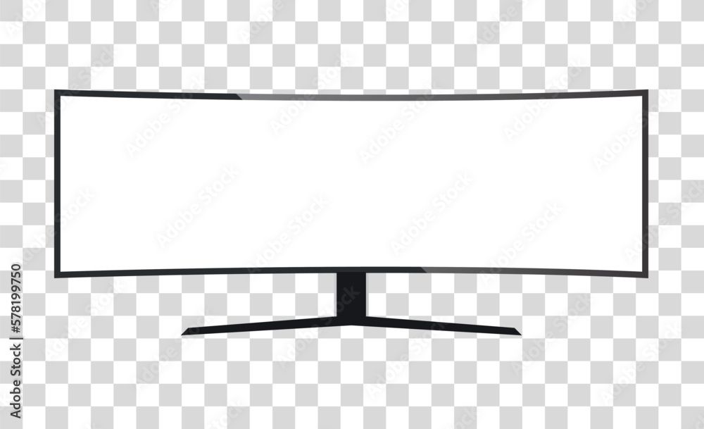 Ultra Curved Gaming 4K flat screen lcd or oled, plasma realistic, White ...
