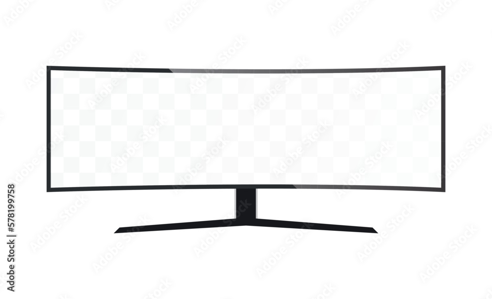 Ultra Curved Gaming 4K flat screen lcd or oled, plasma realistic, White ...