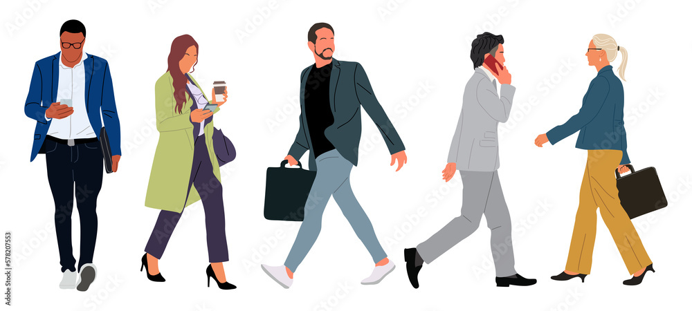 Business People Walking Png