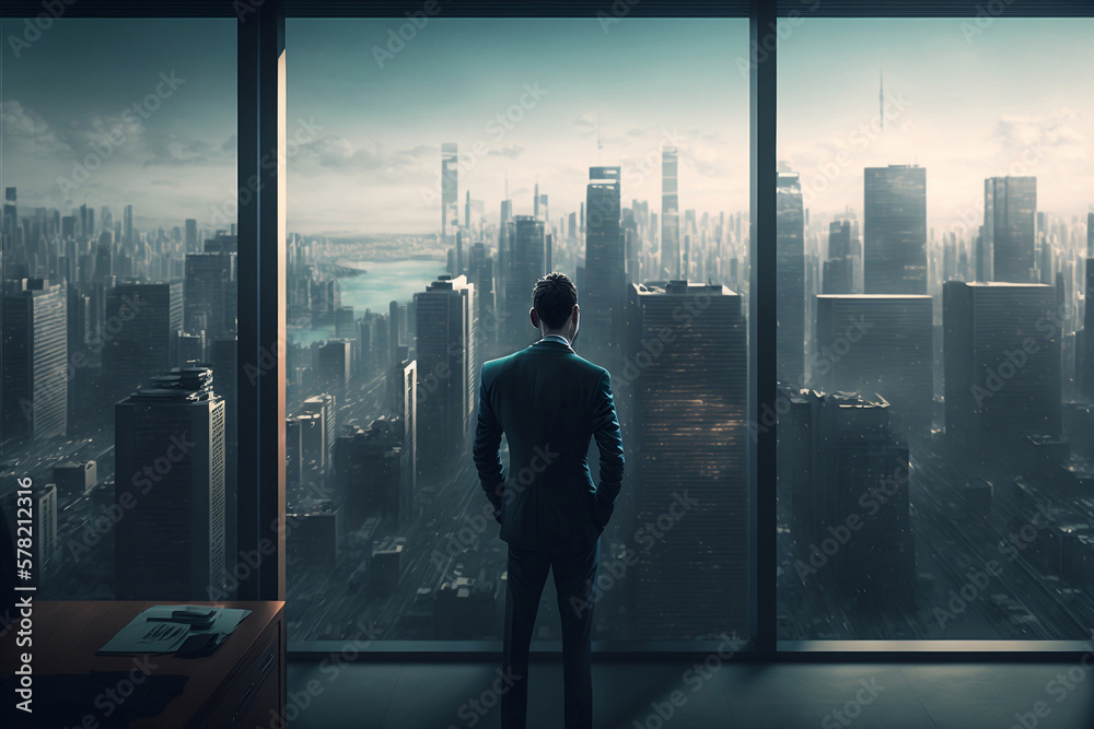 The Power Look of a Successful CEO: Businessman in Perfect Tailored ...