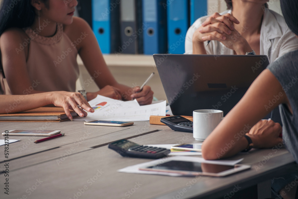 Business strategy team report chart, graph, infographic data analyze ...