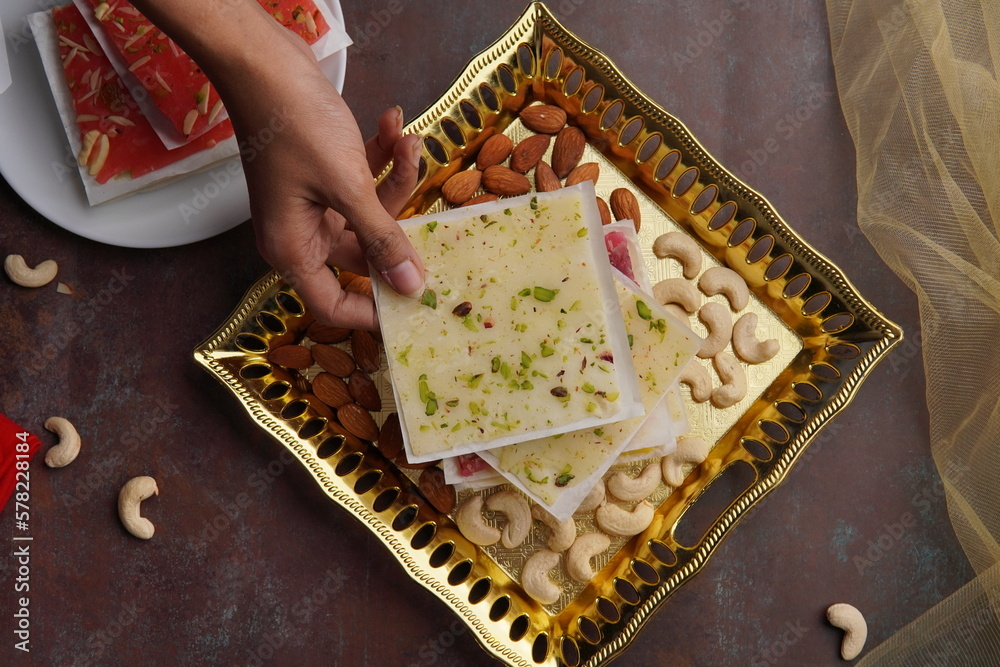 Bombay ice halwa Or Mahim Halwa is an indian sweet dish Stock Photo ...