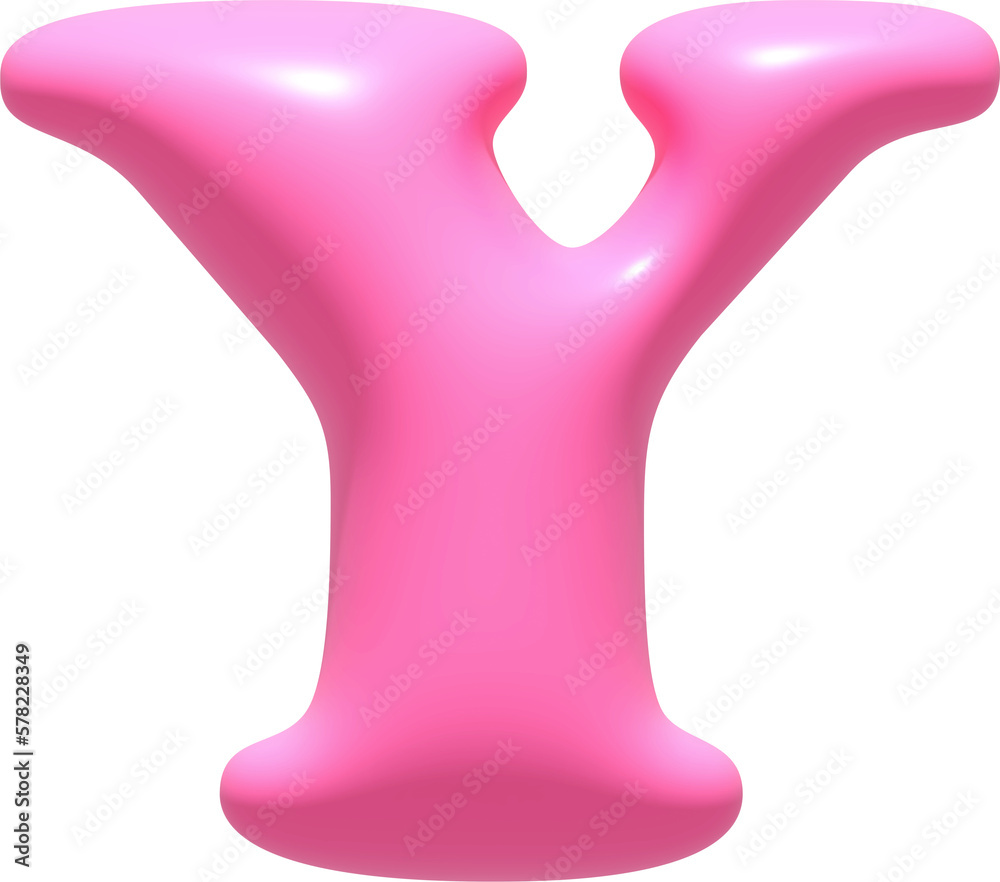 Alphabet illustration typeface letter Y. Typography decorate design ...