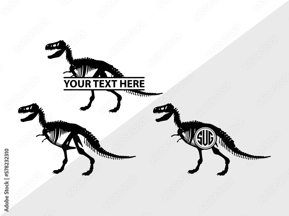 Dinosaur Skeleton Monogram, Dinosaur Silhouette, Dinosaur Skeleton SVG ... Dinosaur Skeleton Monogram, Dinosaur Silhouette, Dinosaur Skeleton SVG ...