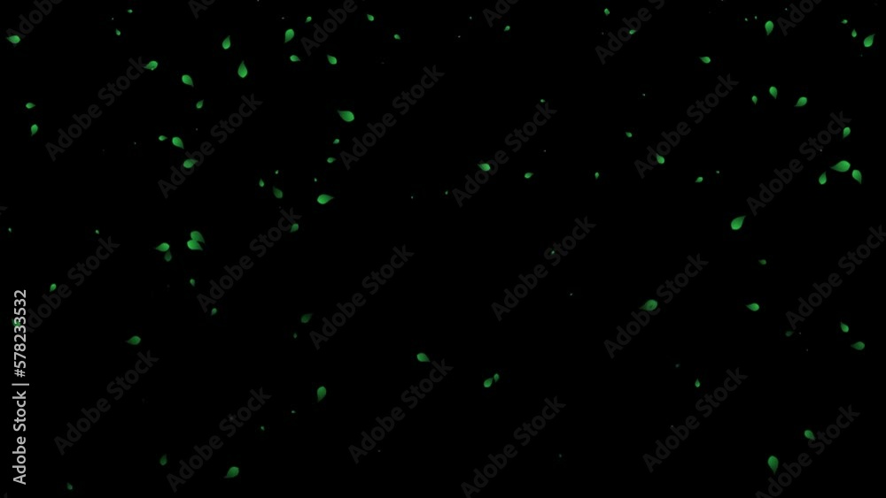 Nature green view of green leaf greenery summer Loop background ...