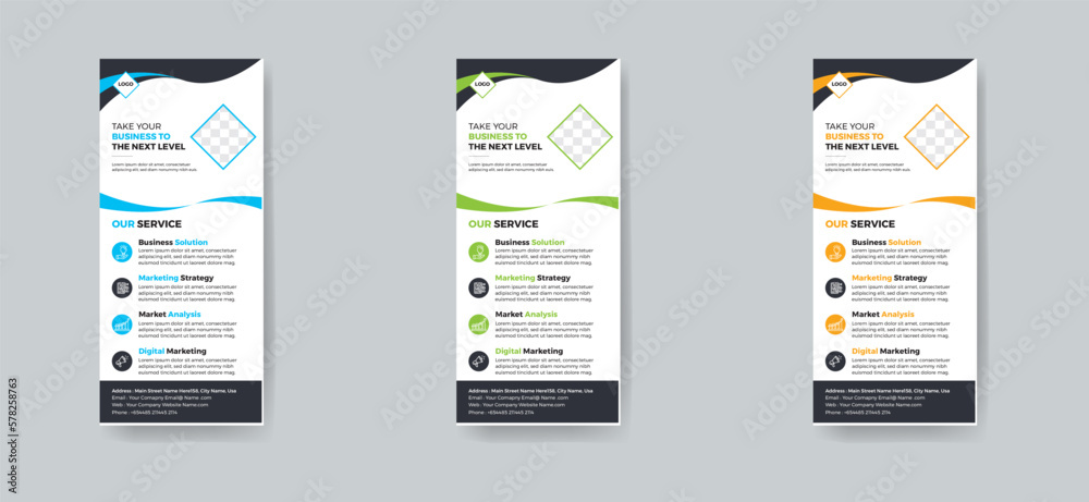 Creative Modern Corporate DL Flyer Design. DL Flyer design. Pink ...