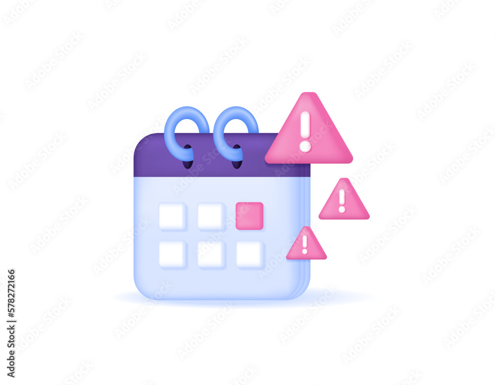 important schedule, schedule reminder and deadline time reminder ...