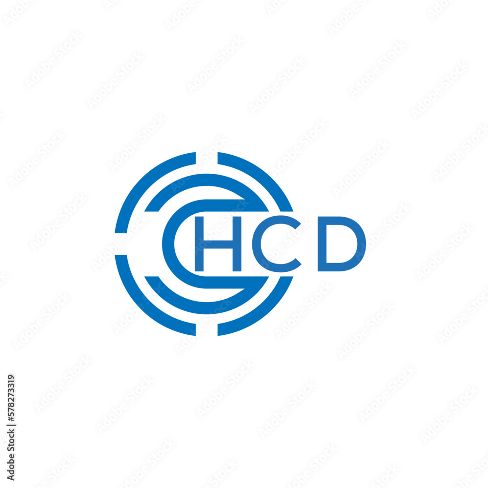 HCD letter logo design. HCD creative initial letter logo concept. HCD ...