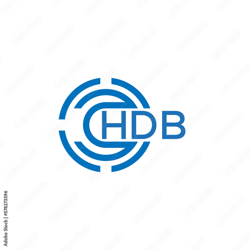 HDB letter logo design. HDB creative initial letter logo concept. HDB ...