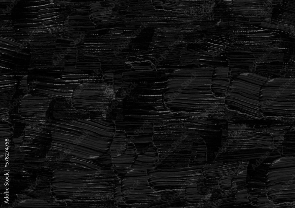 Abstract black background from brush strokes, digital art. For ...