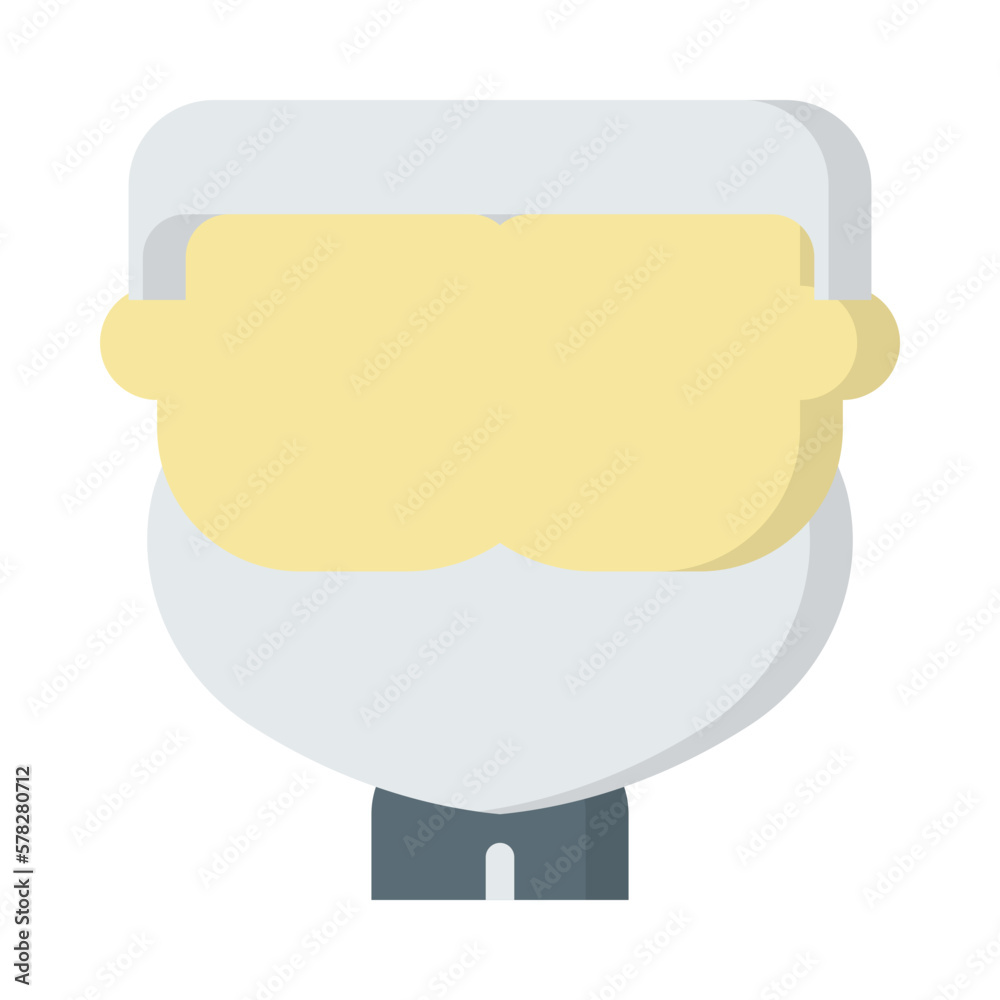 full beard chibi avatar icon Stock Vector | Adobe Stock