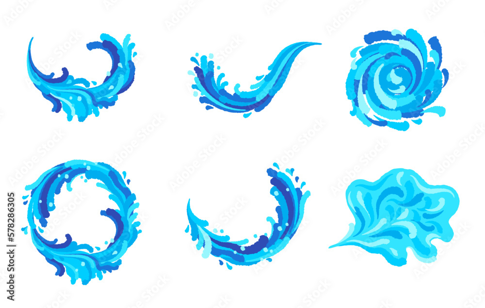 water splashing dry brush stroke hand drawn style vector illustration ...