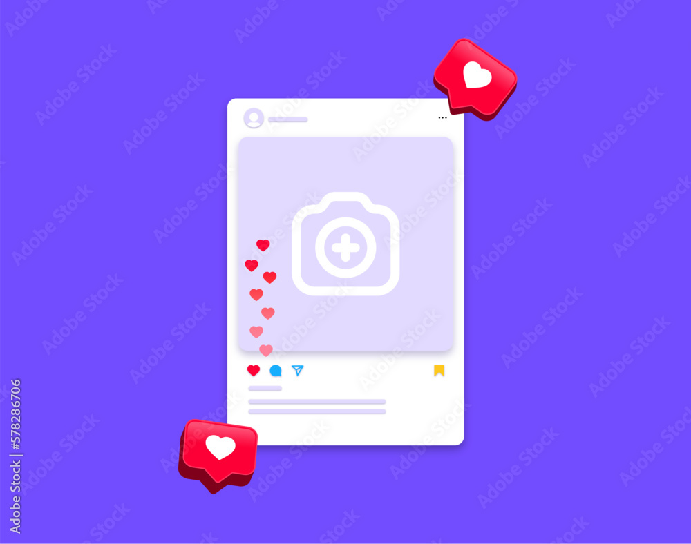 Poster instagram mockup social media post template frame, instagram ...