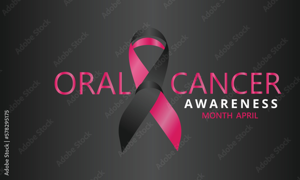 Oral Cancer Awareness Month. Template for background, banner, card ...