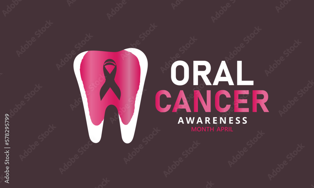 Oral Cancer Awareness Month. Template for background, banner, card ...
