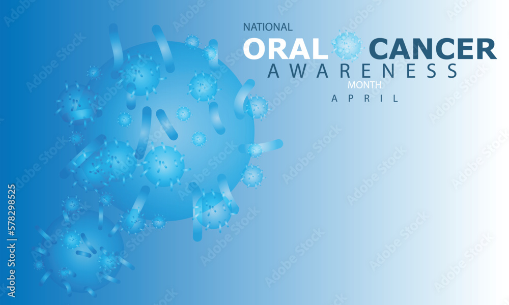 Oral Cancer Awareness Month. Template for background, banner, card ...