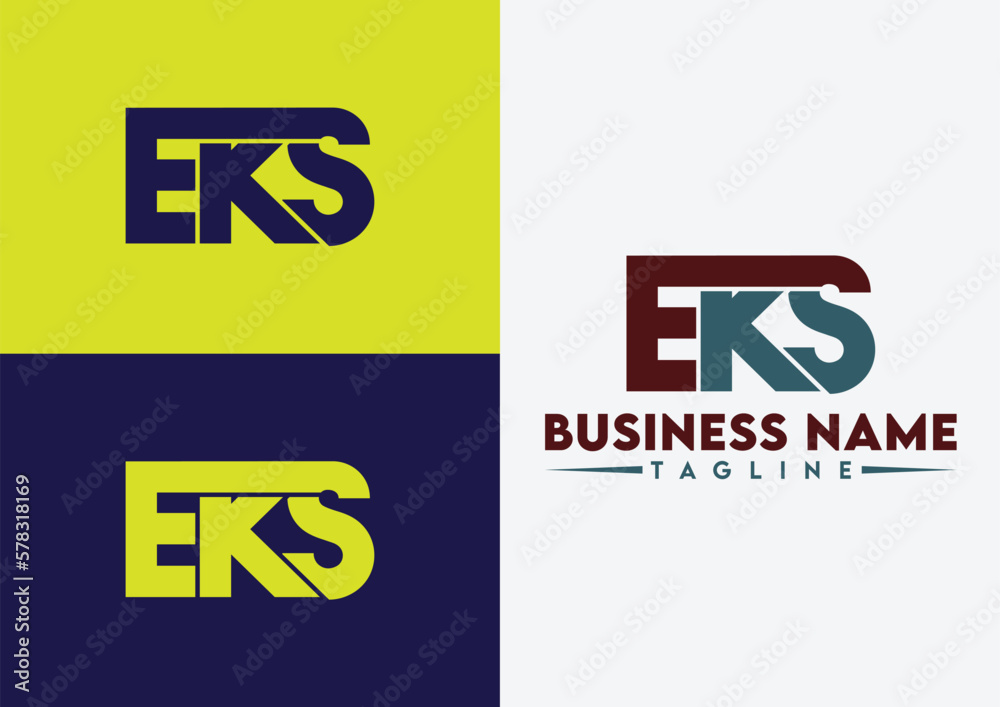 Letter EKS logo design, EKS letter logo Stock Vector | Adobe Stock