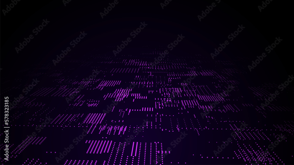 Future digital cyberspace. Sorting and analysis digital data. Vector ...