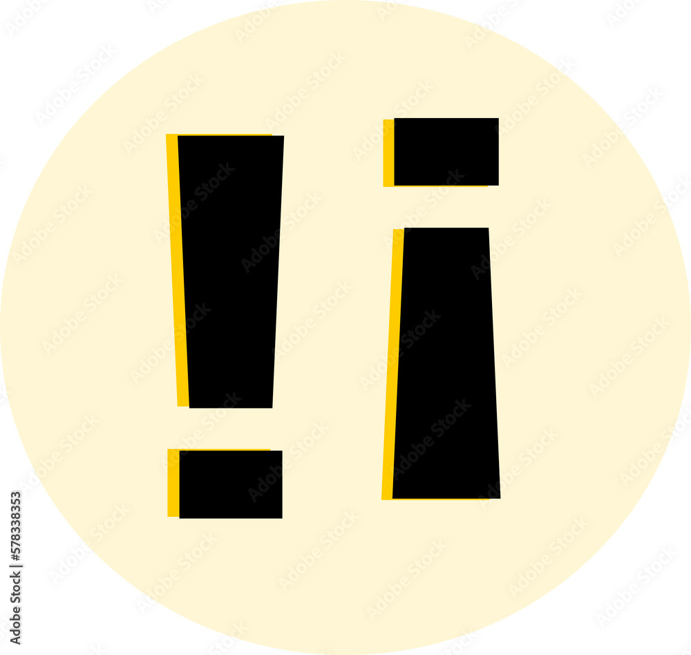 exclamation mark symbol - exclamation mark on transparent background ...