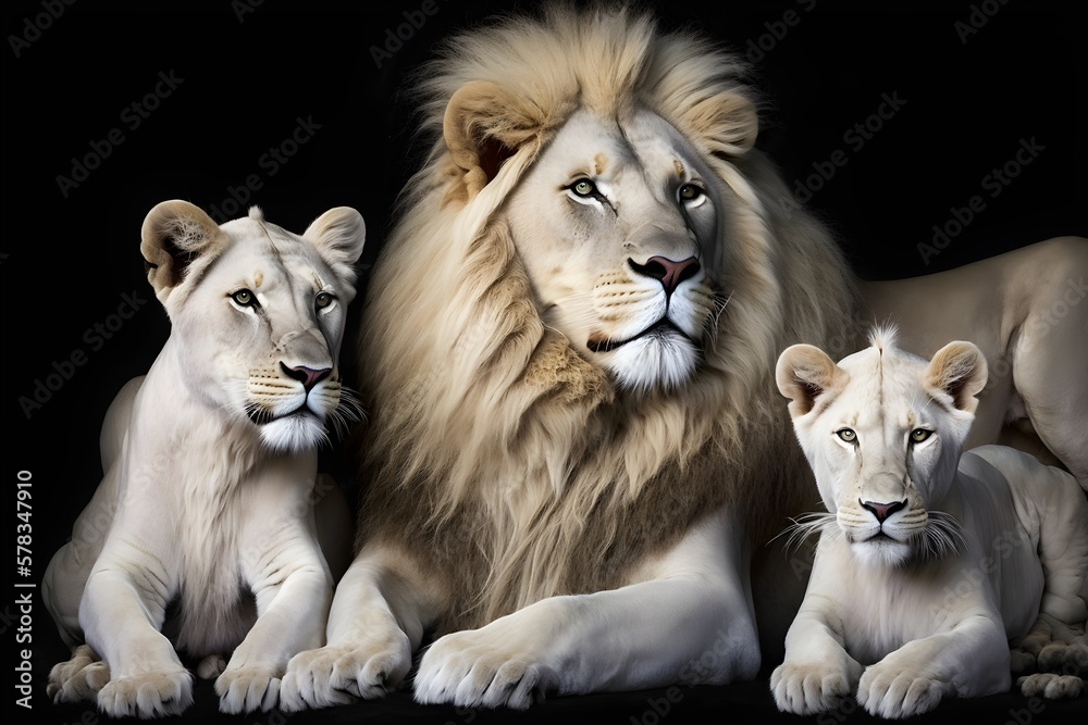 Angry White Lion Wallpaper
