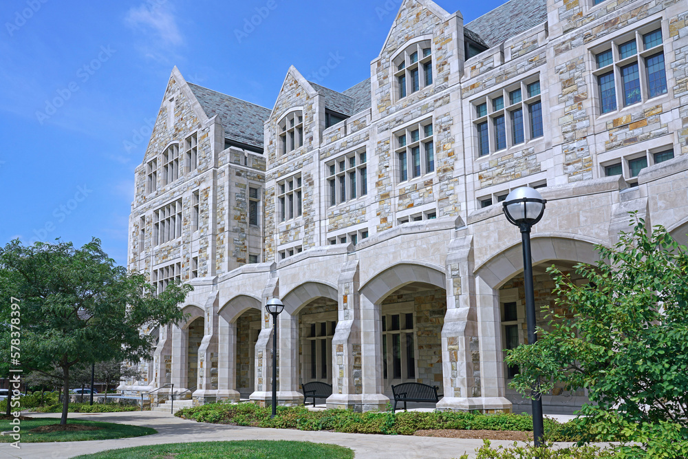 Ann Arbor, Michigan - Campus of the University of Michigan with ...