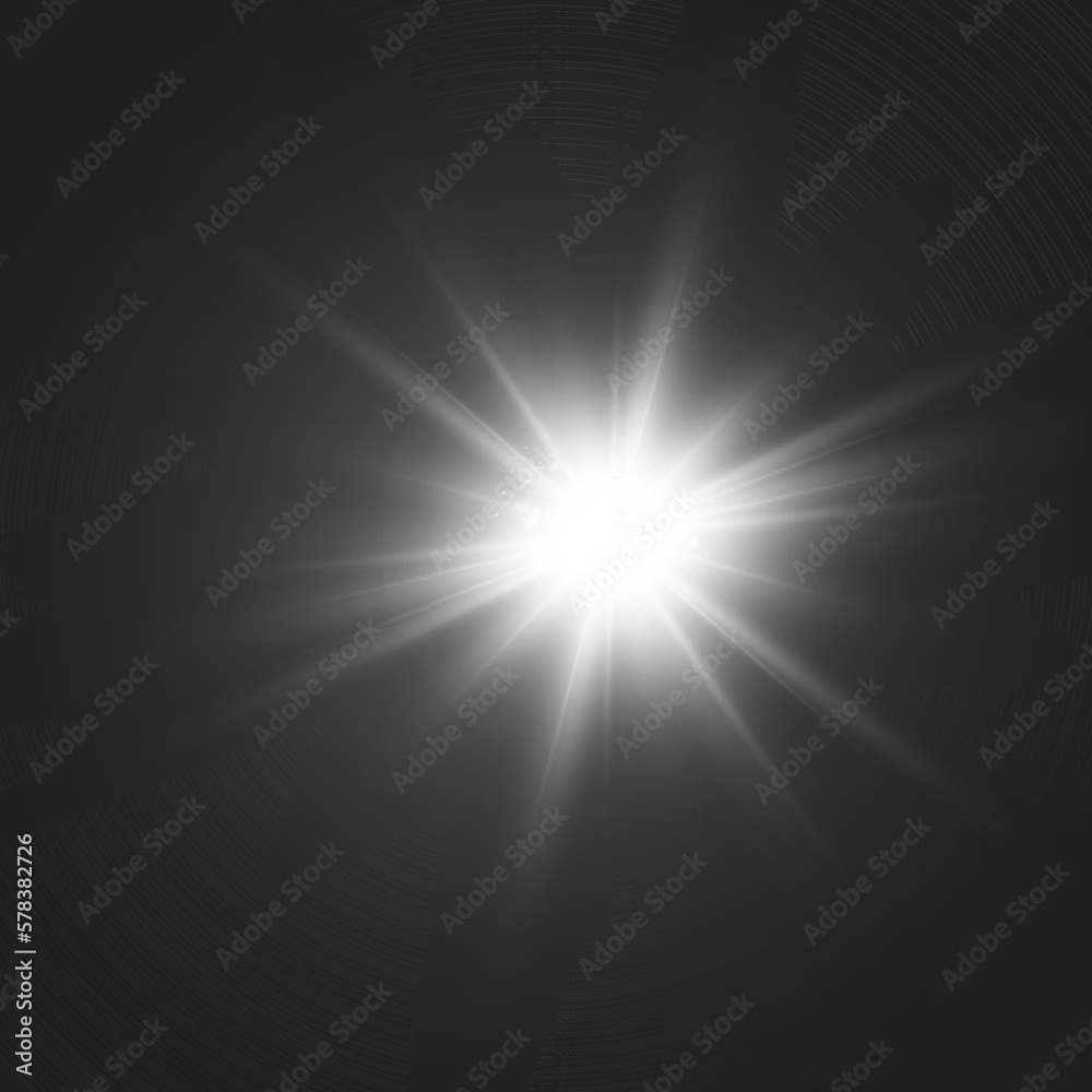 Vector transparent sunlight special lens flare light effect. Bright ...