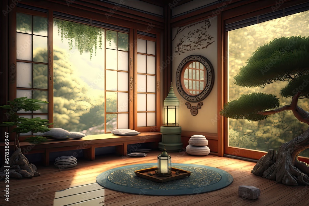 Mindfulness practice in a calming and peaceful setting. Relaxation ...