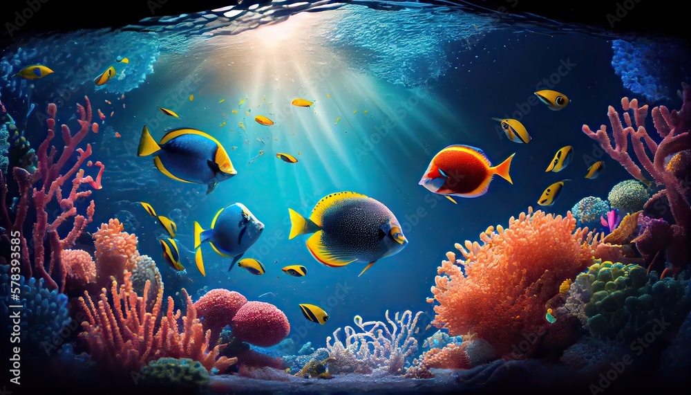 Colorful Fish Underwater