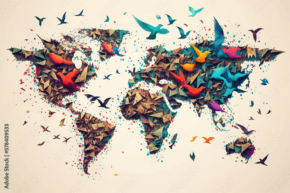 World Migratory Bird Day concept. International Migratory Bird Day ...