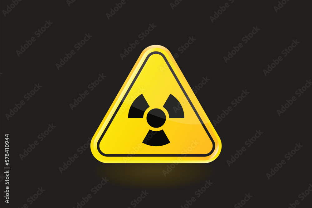 Radioactive hazard sign nuclear nonionizing radiation symbol ... Radioactive hazard sign nuclear nonionizing radiation symbol ...