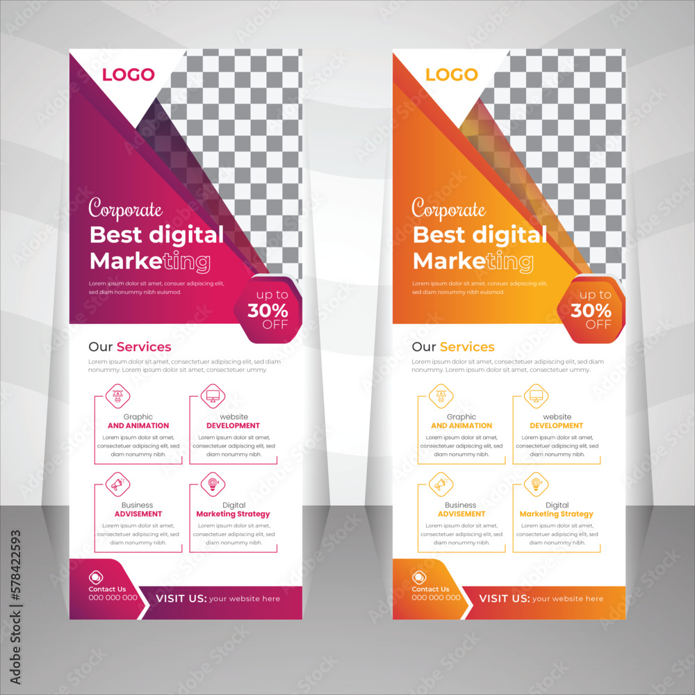 Business professional roll up banner Design,roll up display standee for ...