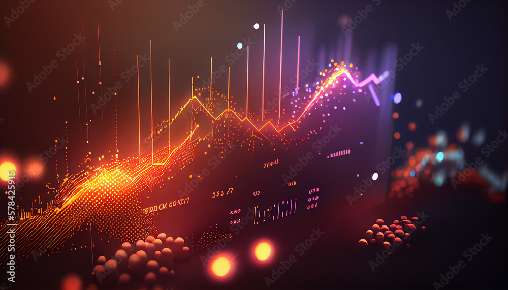Stock_market_and_investing_concept_with_dark_backgroun Analyst_working ...