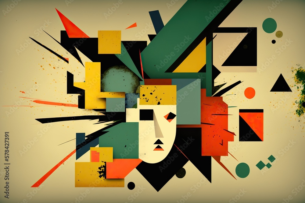 Abstract illustration concept of schizophrenia concept of Mental Health ...