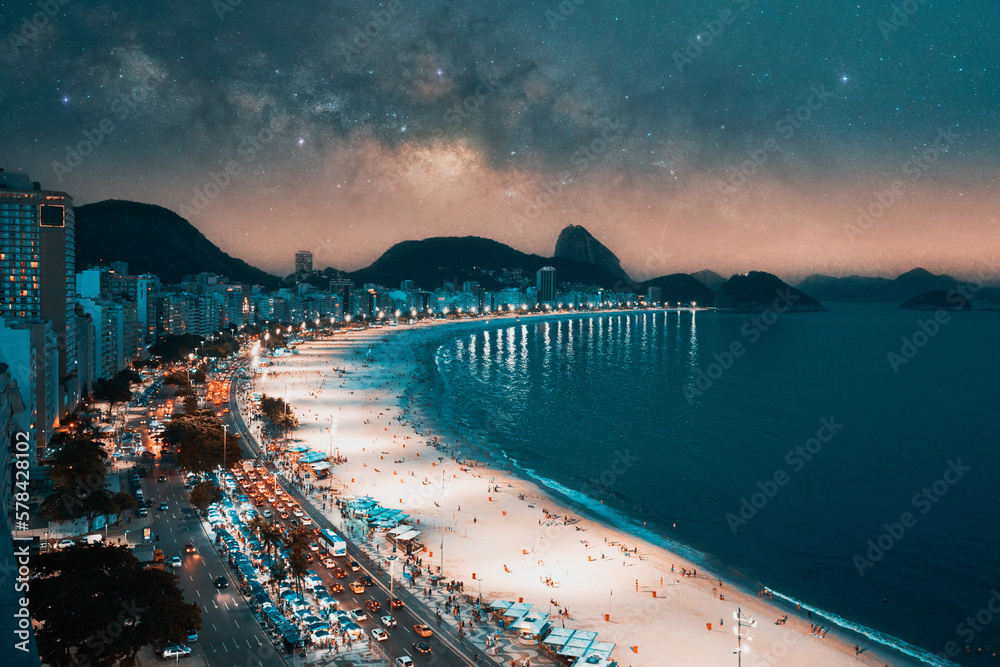 Copacabana Beach Night