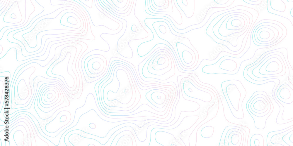 Abstract Topographic map background with wave line. gradient multicolor ...