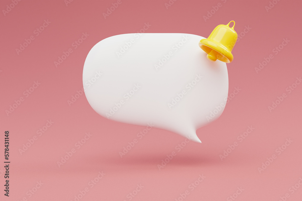 floating chat symbol for smartphone application ui on orange background ...