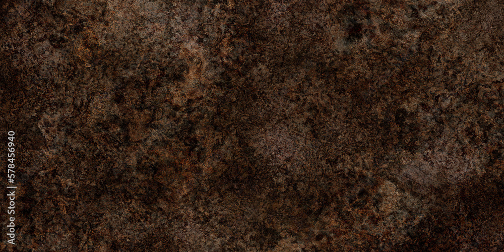 Grunge brown rusty dark marble or dark soil texture, clay stains and ...