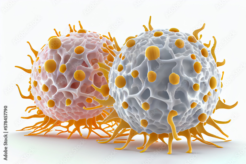 Cancer Cells destroyed by oncogenic virus, cell modifying virus ...