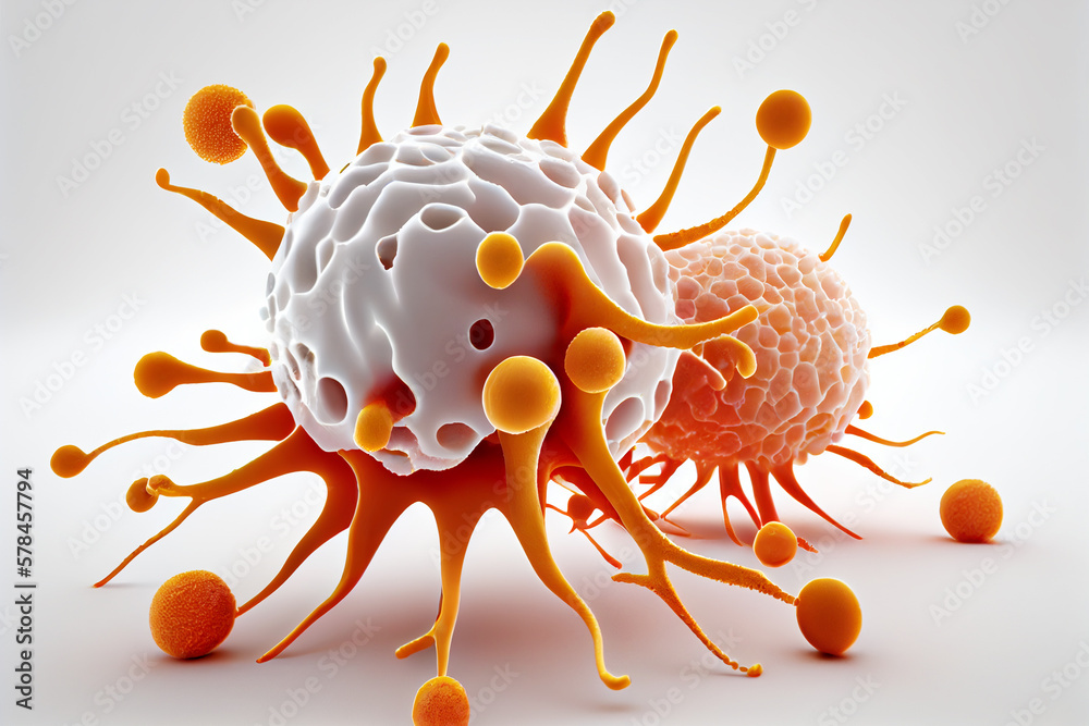 Cancer Cells destroyed by oncogenic virus, cell modifying virus ...