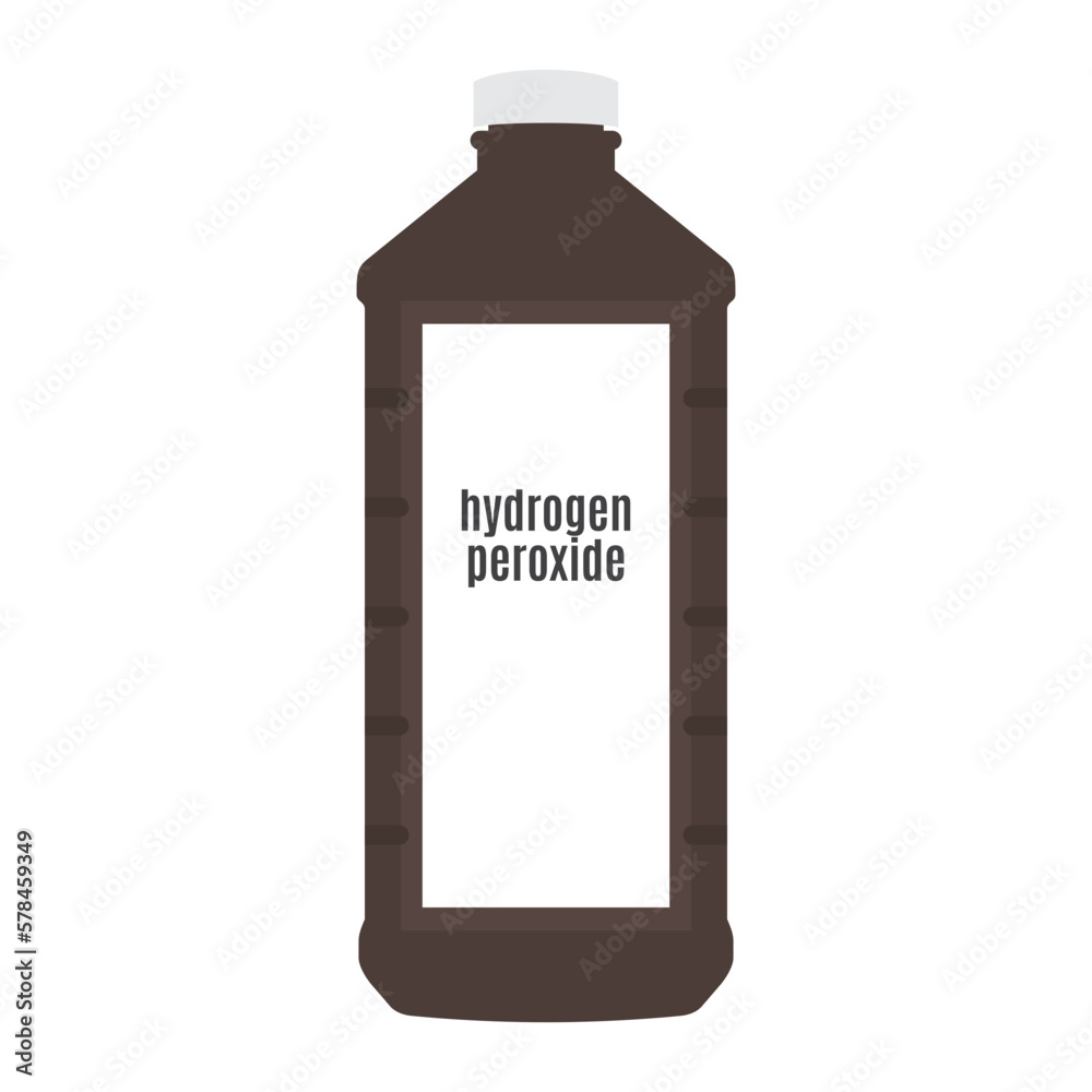 Hydrogen Peroxide, Hydrogen Peroxide Bottle, Plastic Brown Bottle ...